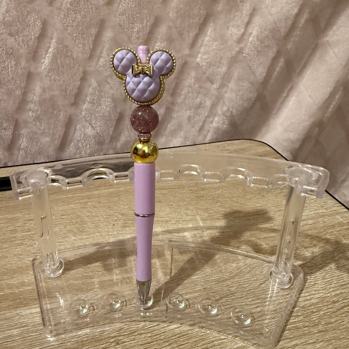 Lilac & Gold “Mickey Head” Focal Pen – ALP Creations